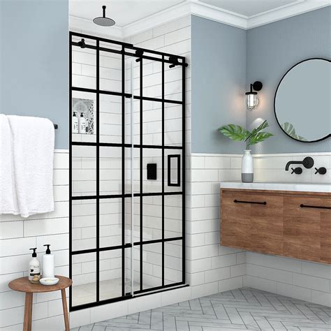 Aston Kamaya Xl 44 48 W X 80 H Frameless Sliding Shower Door Matte