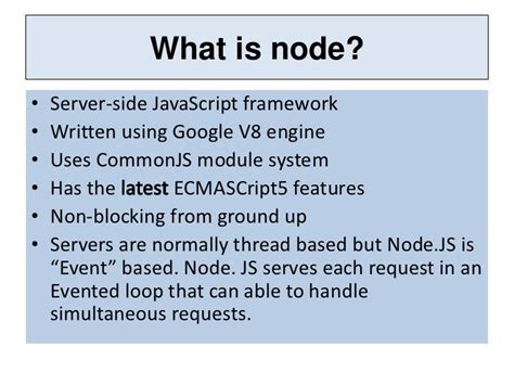node js introduction