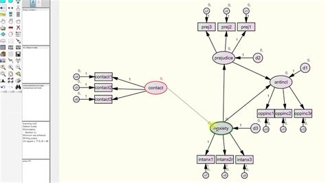 path analysis using latent variables using amos youtube