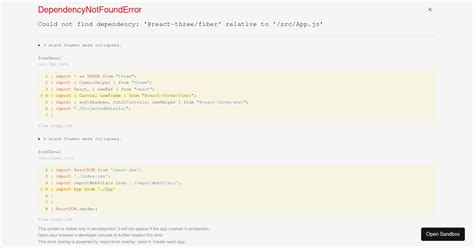 projection mapping react forked codesandbox