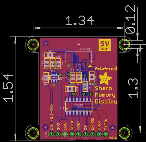 downloads and links adafruit sharp memory display breakout adafruit