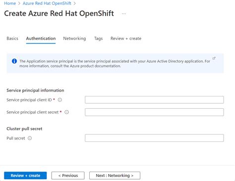 deploy an azure red hat openshift cluster using the azure portal
