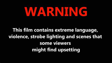 film warning template youtube