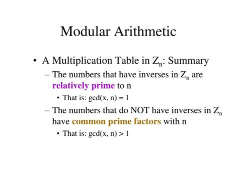 ppt modular arithmetic powerpoint presentation free download id