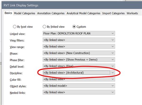 solved does the rvt link discipline setting actually do anything