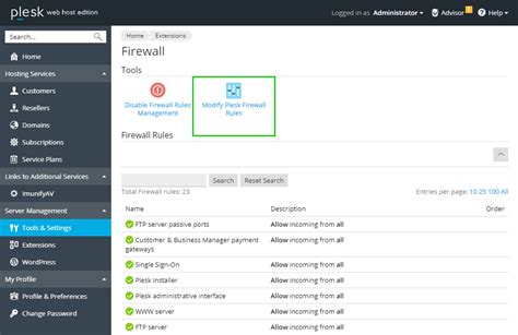configuring passive ftp mode in plesk obsidian for linux ionos help