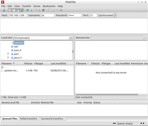 filezilla 001 unixmen