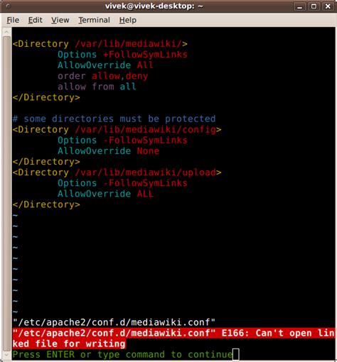 howto save a file in vim vi without root permission howto linux lins