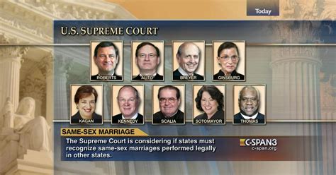 Supreme Court Oral Argument On State Recognition Of Same Sex Marriage