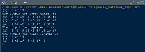 R Programming Vector Functions With Examples Lear Etutorials