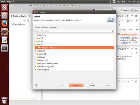 trouble creating eclipse java projects from git repo stack overflow