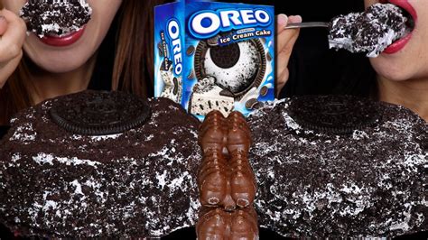 Asmr Big Oreo Ice Cream Cakes 아이스크림 케이크 리얼사운드 먹방 ケーキ केक Big Bites