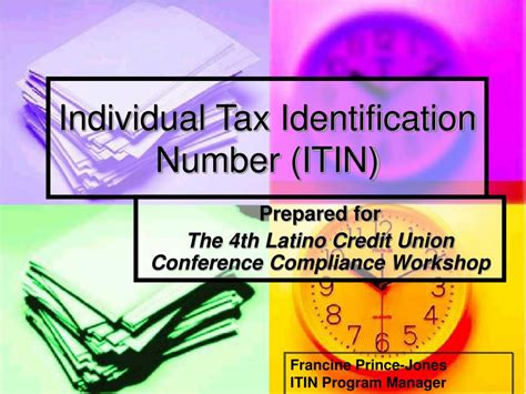 Ppt Individual Tax Identification Number Itin Powerpoint