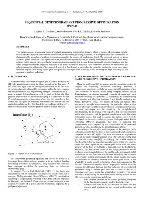 pdf sequential genetic gradient progressive optimization part 2