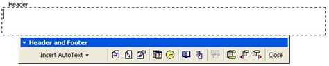 what is header and footer in ms word computer hindi notes