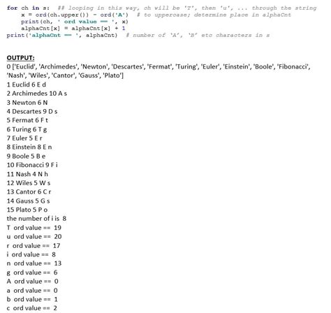 solved 25 using the list a defined below write a pyth