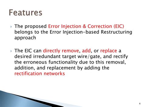 ppt error injection and correction an efficient formal logic