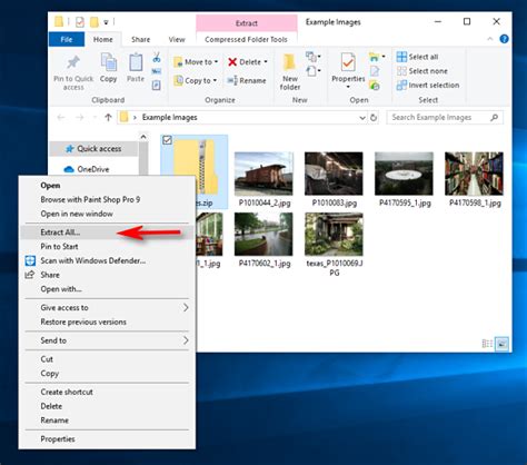 how to zip and unzip files on windows 10