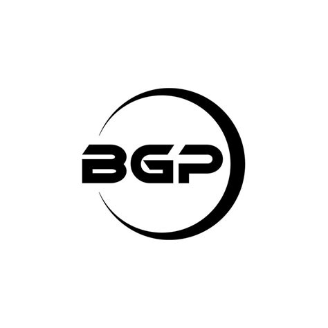 Bgp Letter Logo Design In Illustration Vector Logo Calligraphy