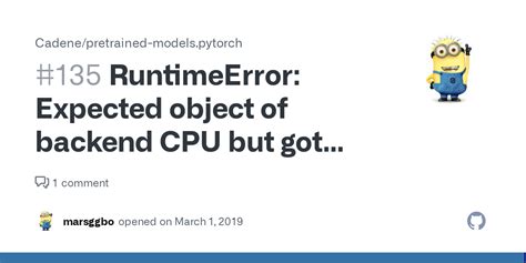 runtimeerror expected object of backend cpu but got backend cuda for