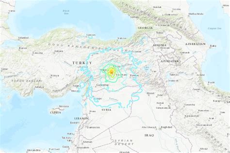 Turkish Earthquake Map