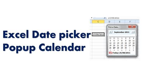 perfect inserting a dropdown calendar in excel get your calendar