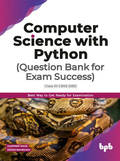 computer science with python [book] question bank for exam success