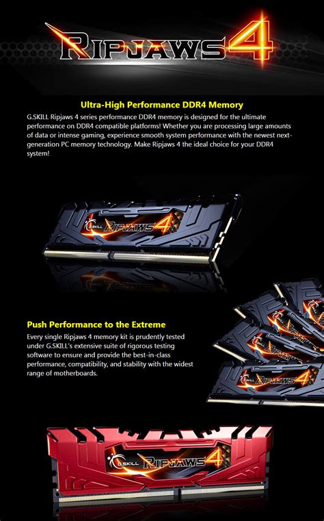 Buy G Skill Ripjaws 4 F4 2133c15d 8grr 8gb 2x4gb Ddr4 [f4 2133c15d