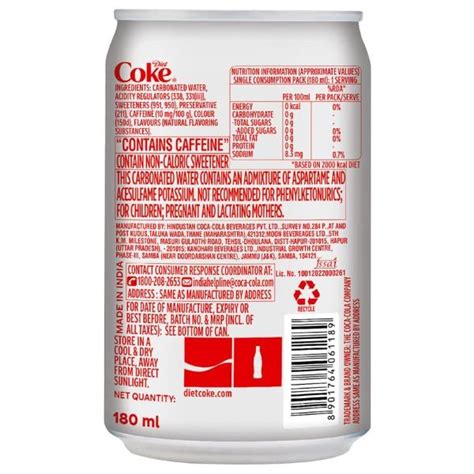 Diet Coke 180 Ml Jiomart