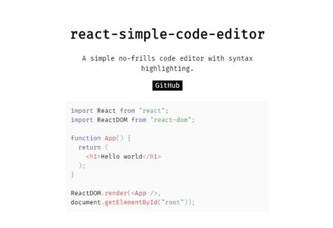 simple no frills code editor with syntax highlighting