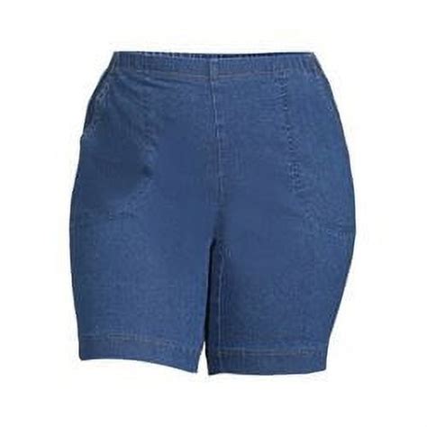Just My Size Womens Plus Size 2 Pocket Pull On Shorts