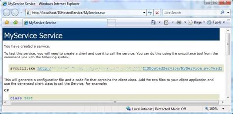 iis 7 wcf default endpoint missing stack overflow