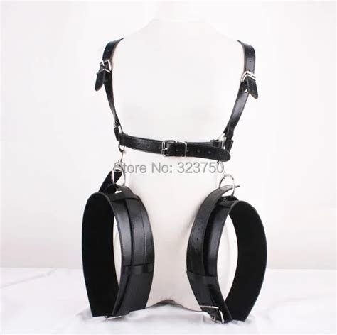 M Style Open Legs Thigh Sling Cuffs Pu Leather Bondage Restraint Straps