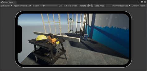 unity manual device simulator