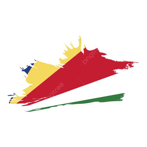 علم سيشل فرشاة السكتة الدماغية Clipart فرشاة علم سيشل علم Seychelles