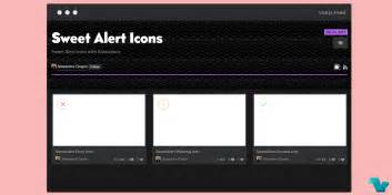 codepen collection sweetalert icons with animations vue js feed