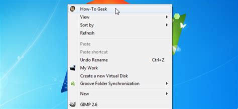 add multiple types of items to the desktop context menu in windows 7 or 8