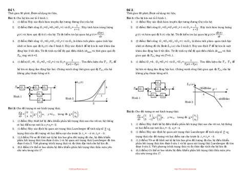 [pdf]Điều Khiển Tự Động Đh Bách Khoa Hcm Huỳnh Thái Hoàng Đề Thi