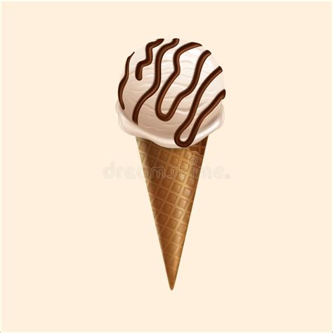 Ice Cream Wafer Cones 3d Vector Stock Vector Illustration Of Dessert