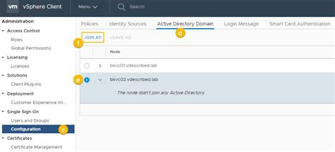 configuring single sign on sso identity sources vmware vsphere 6 7