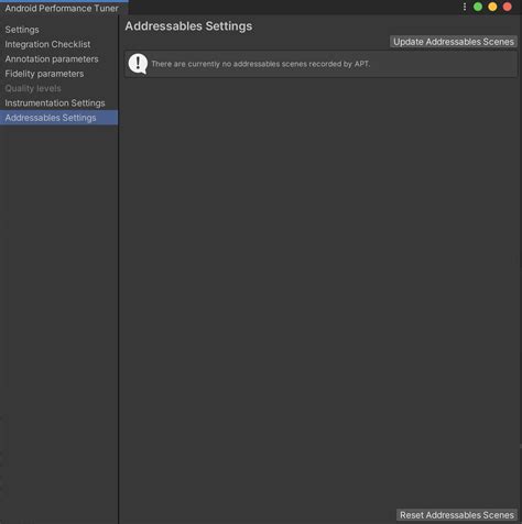 menyertakan scene addressables developer android android developers