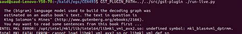 python intel mkl fatal error when running kaldi gst live demo stack