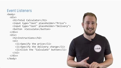 learn web development 4 javascript event listeners and the dom youtube