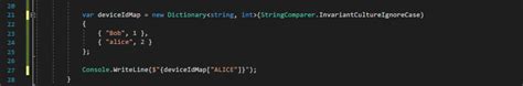 c case insensitive dictionary makolyte