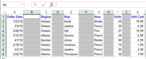 how to quickly and easily delete blank rows and columns in