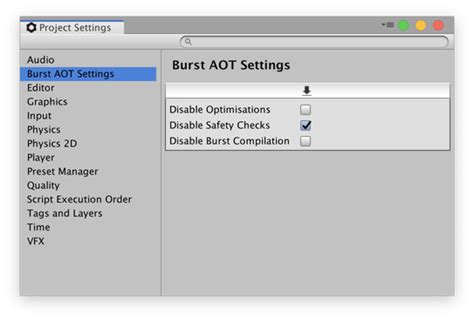 burst user guide package manager ui website