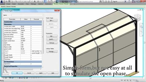 revit garage door dandk organizer