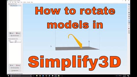 how to rotate models in simplify3d so that they are in the correct