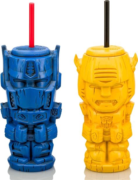 Geeki Tikis Transformers Plastic Tumbler Set Of 2