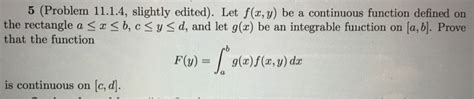 solved let f x y be a continuous function defined on th